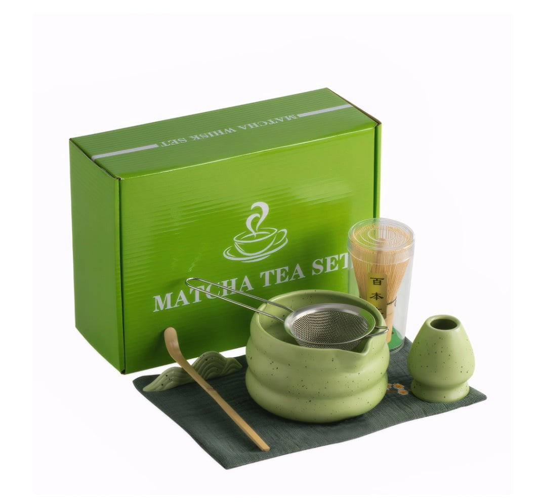 Aulonda Premium Handmade Matcha Tea Set - 7 PCS Traditional Japanese ...