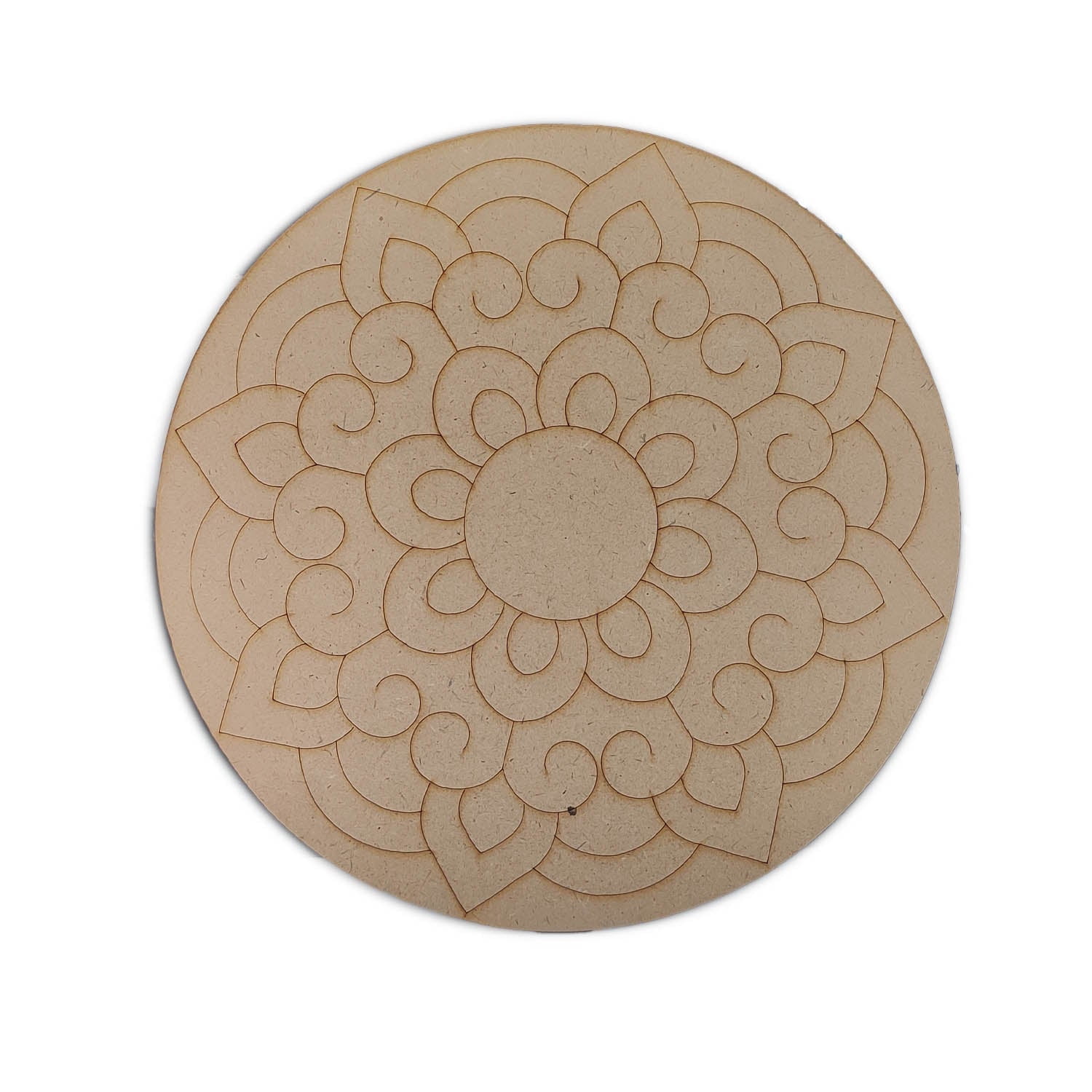 Aumni Crafts Pre-marked Laser Cut MDF Cutouts 10 Inch (1 PC) Round ...