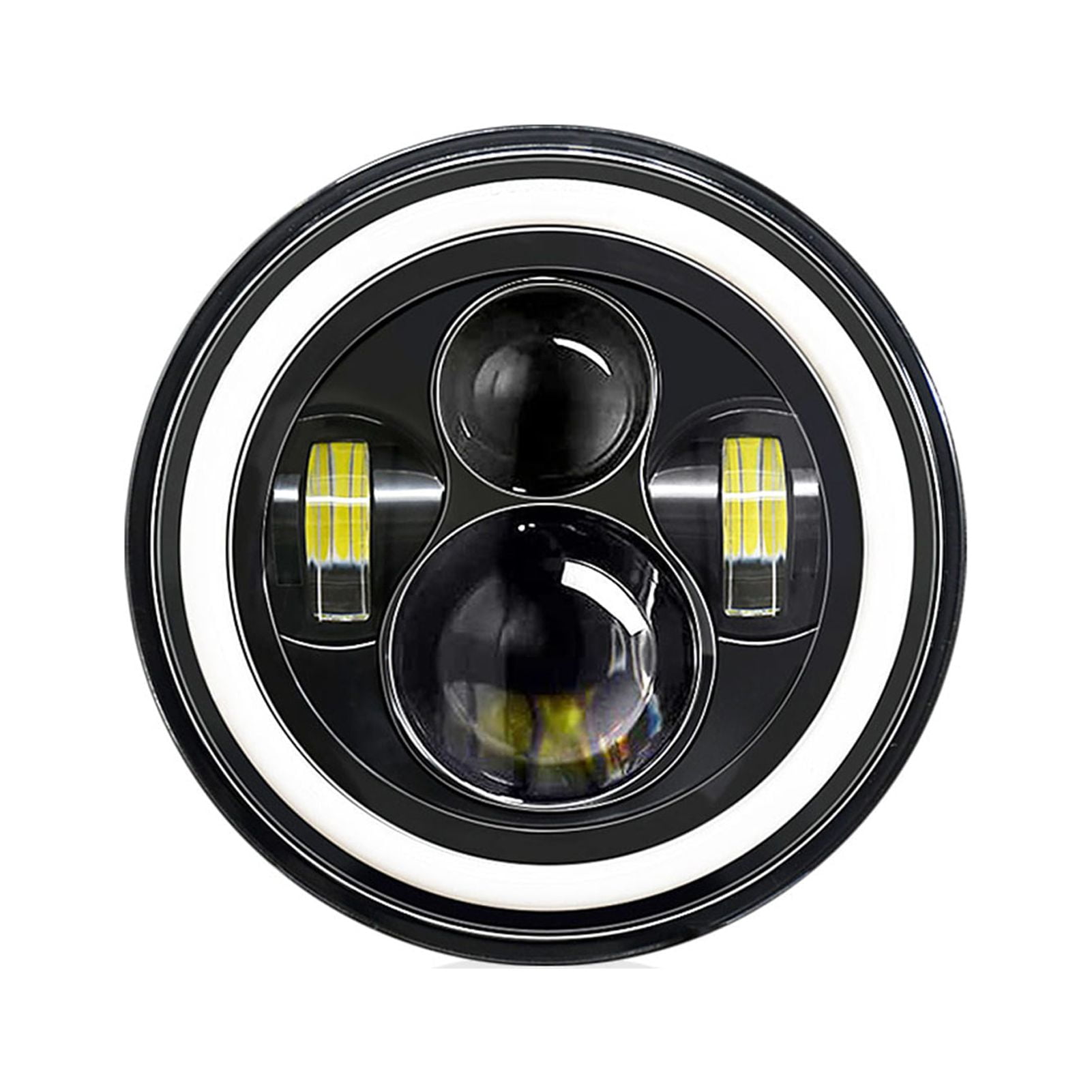 Aumotop Automobile headlights,LED 7 inch Car Beam 7'' Round LED DRL ...