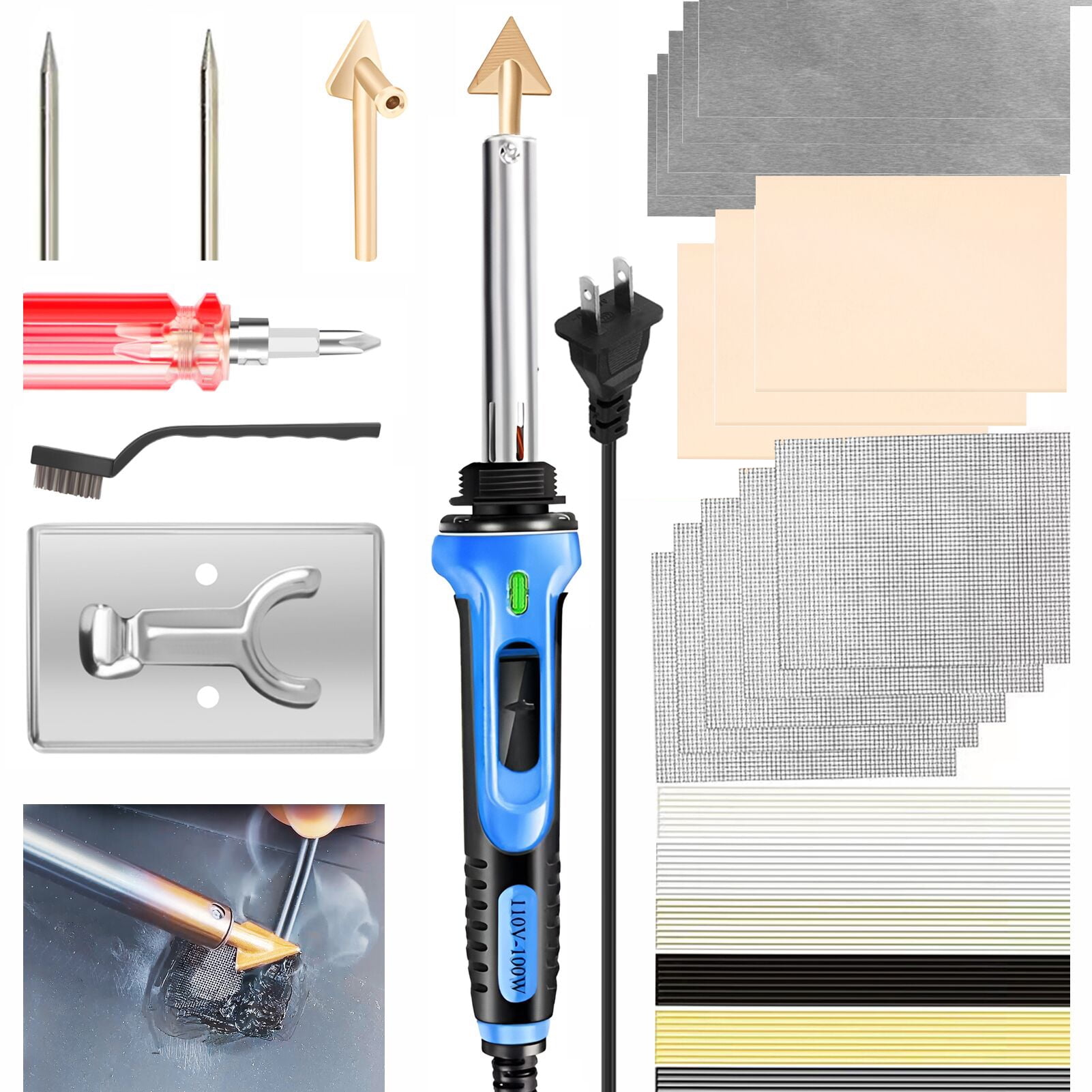 Aumotop Electric welding station,kit 2-in-1 Iron 3-Speed Temperature ...