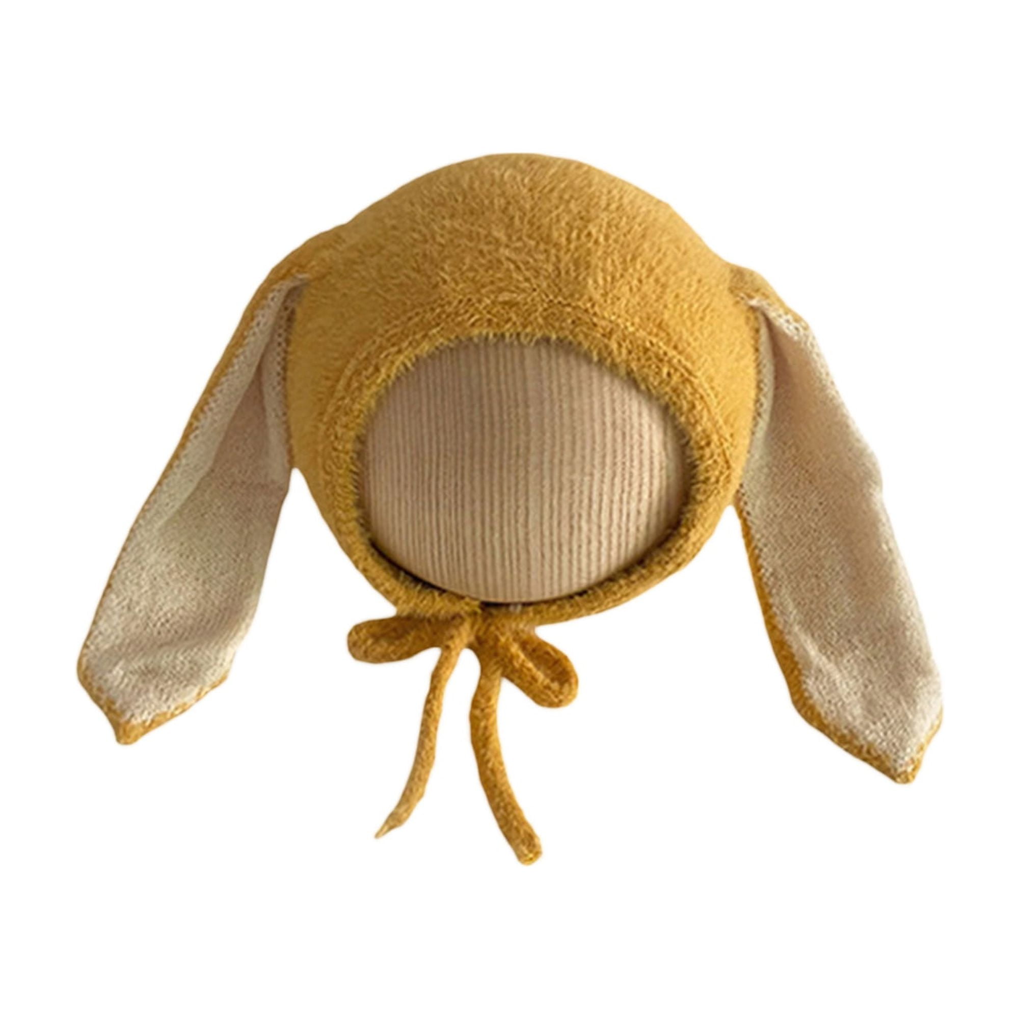 Aunavey Baby Bonnet Hat Bunny Ears Hat Infant Earflap Cap with Chin ...