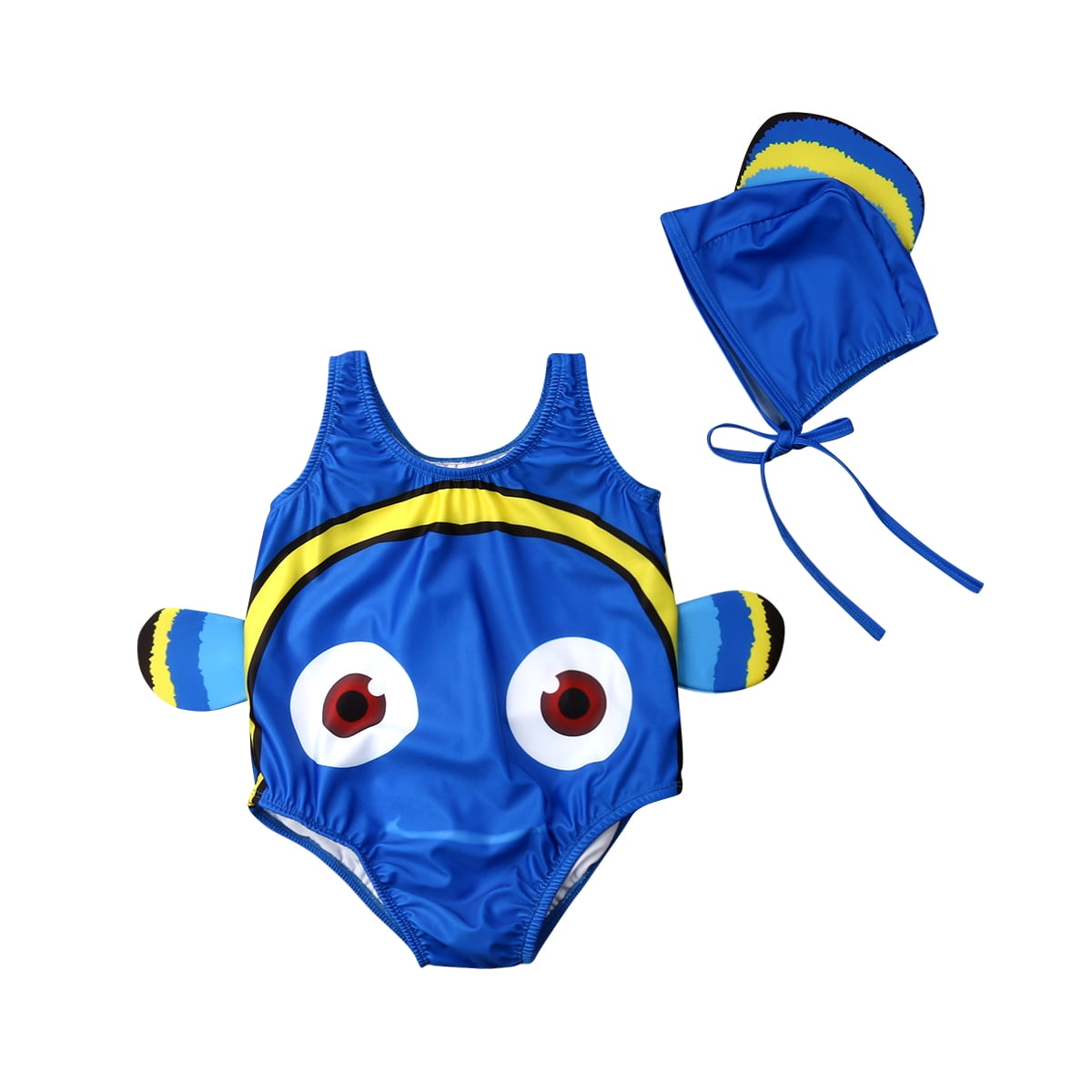 Aunavey Baby Boys Girls Goldfish Swimsuit One Piece Bathing Suit UPF 50 ...