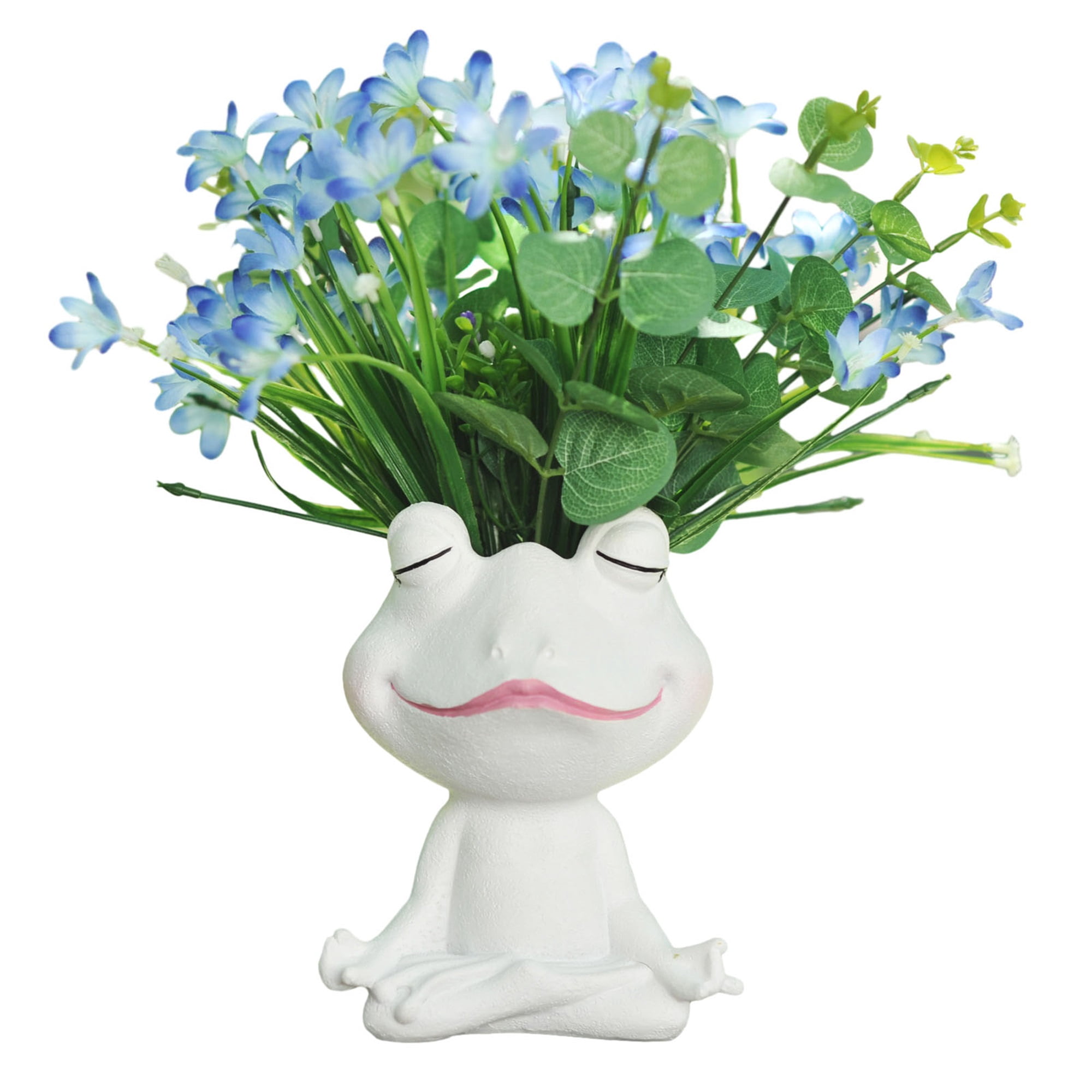 Aunavey Cute Frog Shaped Planter for Resin Plants - Walmart.com