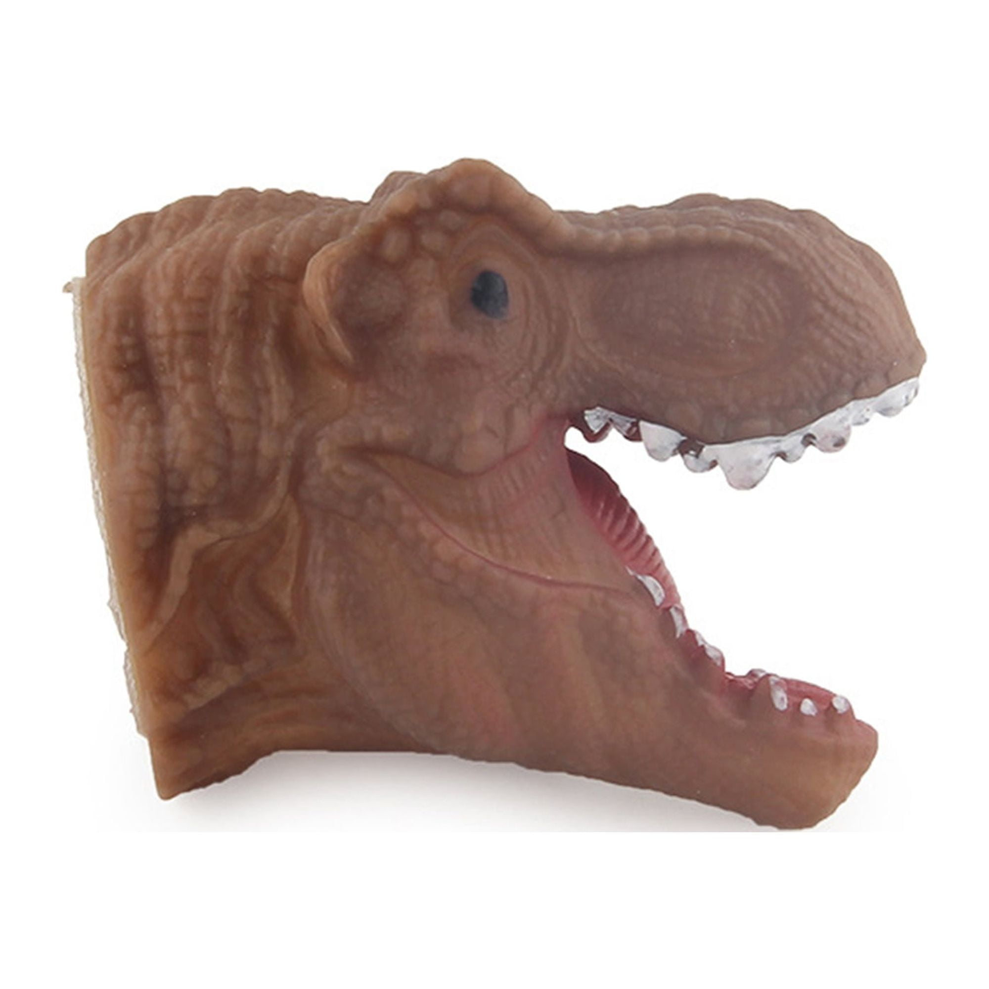 Aunavey Dinosaur Hand Puppet Soft Vinyl Rubber Animal Head Hand Puppet ...