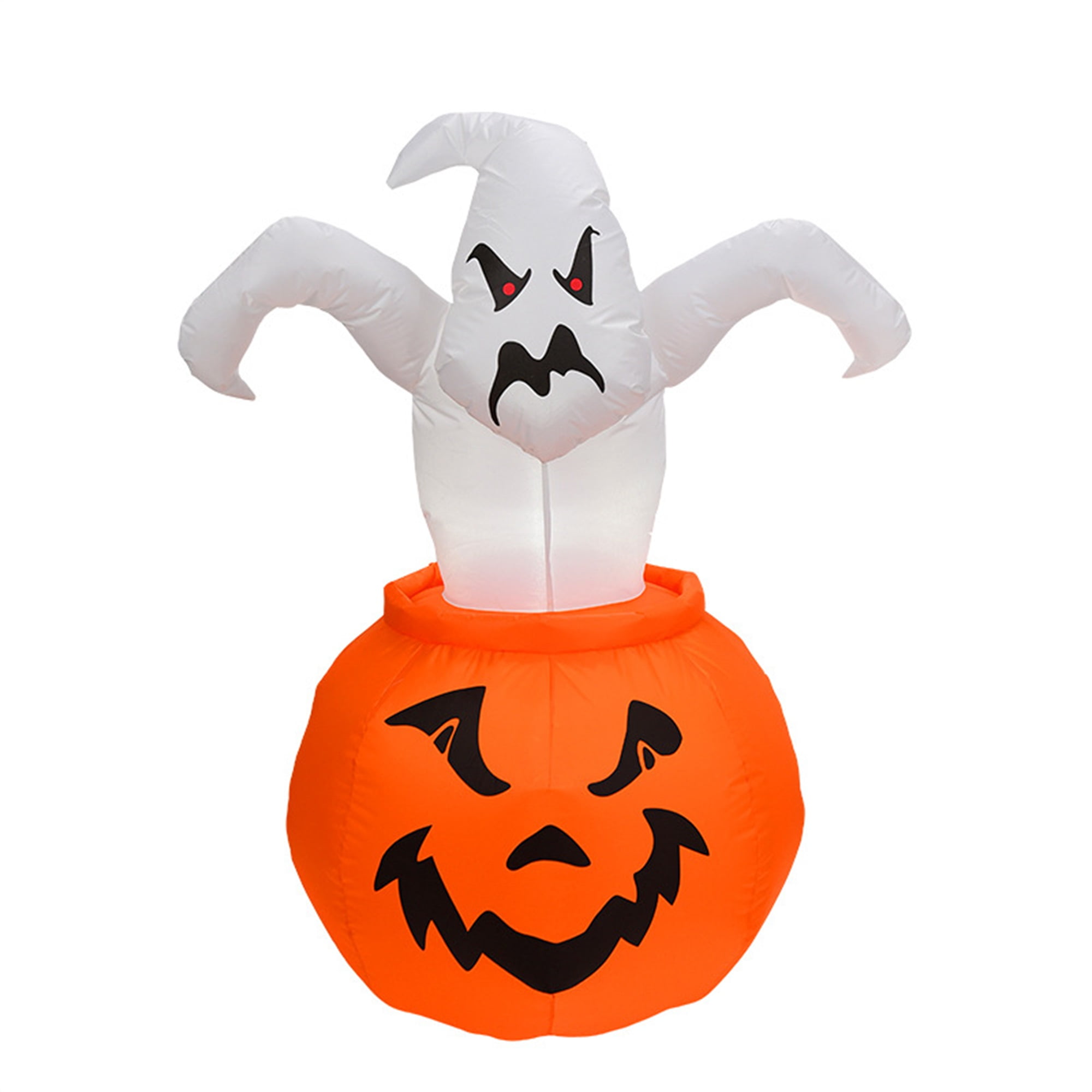 Aunavey Ghost Pumpkin Balloon Decoration with LED Lights, Perfect for ...