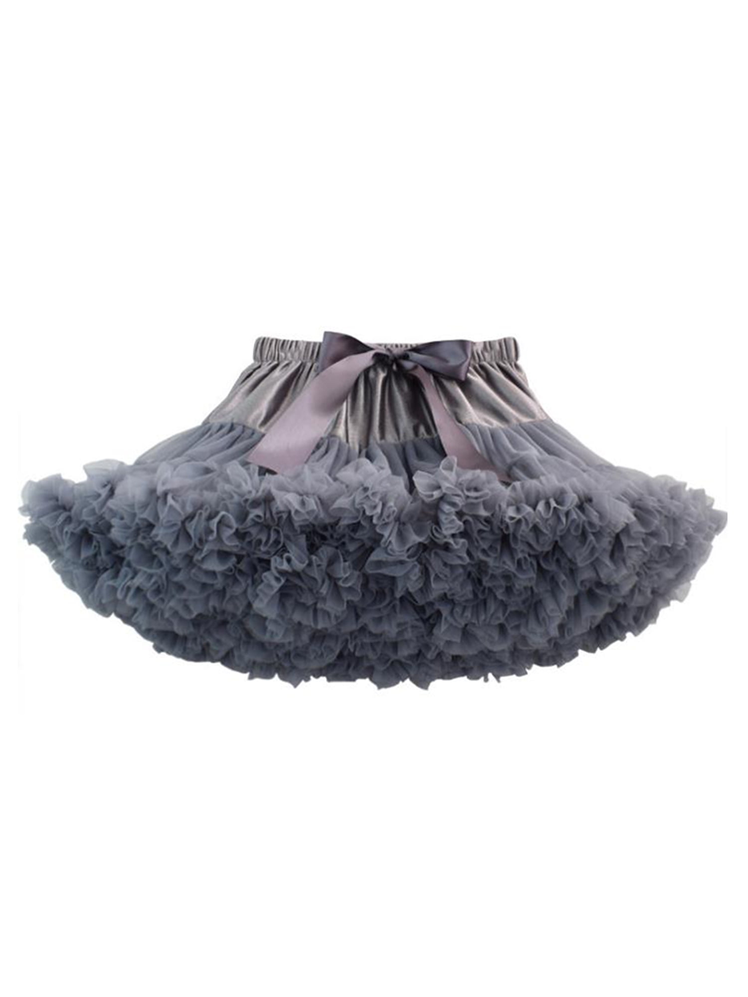 Aunavey Girl Tutu Skirt 3 Layers Tulle Tutus for Little Girls Fluffy ...
