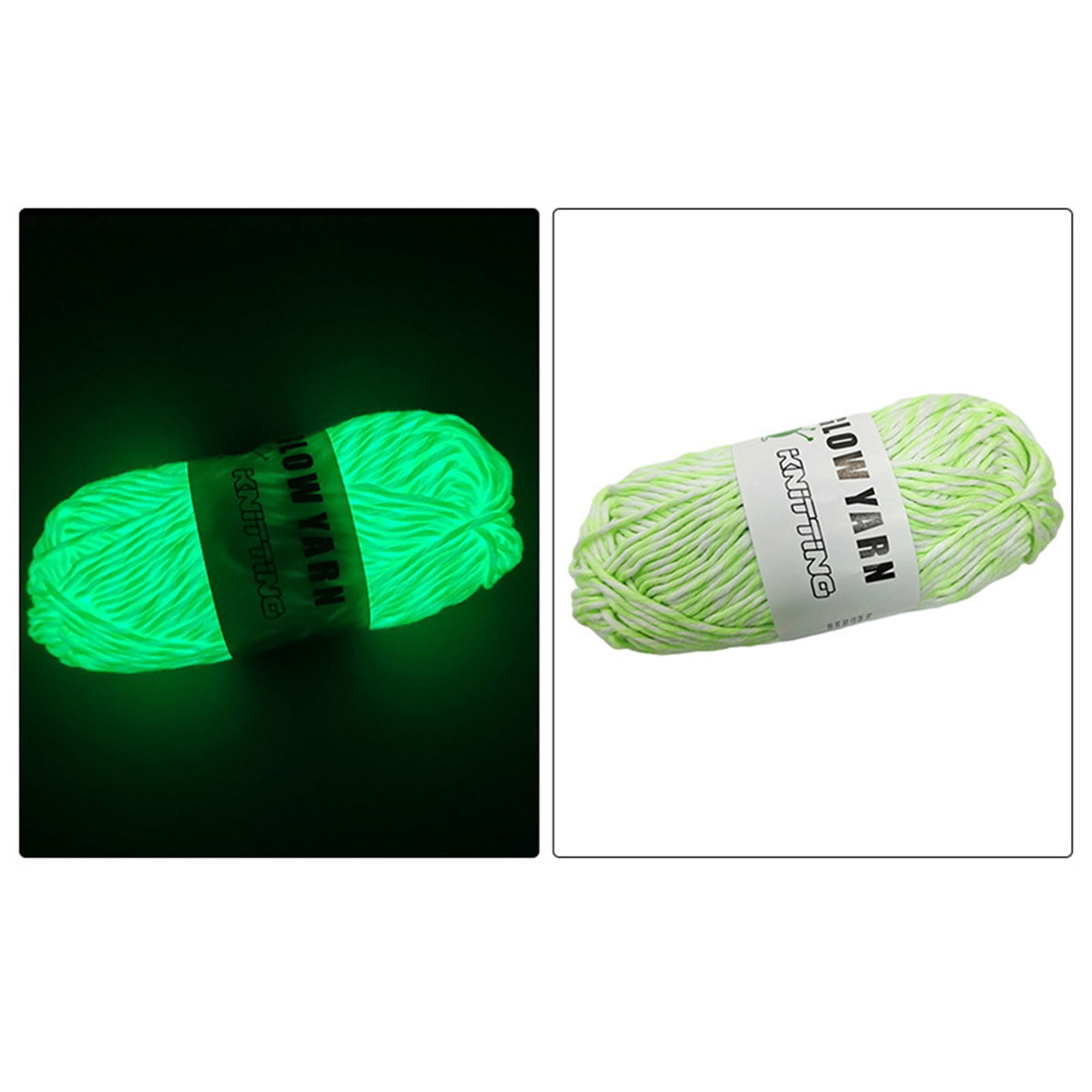 Aunavey Illuminate Your Crafts with Glow in The Dark Yarn for Knitting ...