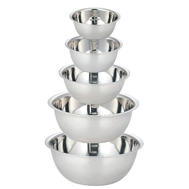 Cook Pro 5 Pc Stainless Steel Mixing Bowl Set - Walmart.com