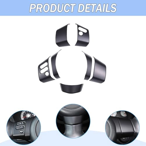 Aunginsy 7Pcs Center Console Button Panel Trim Cover Compatible with ...