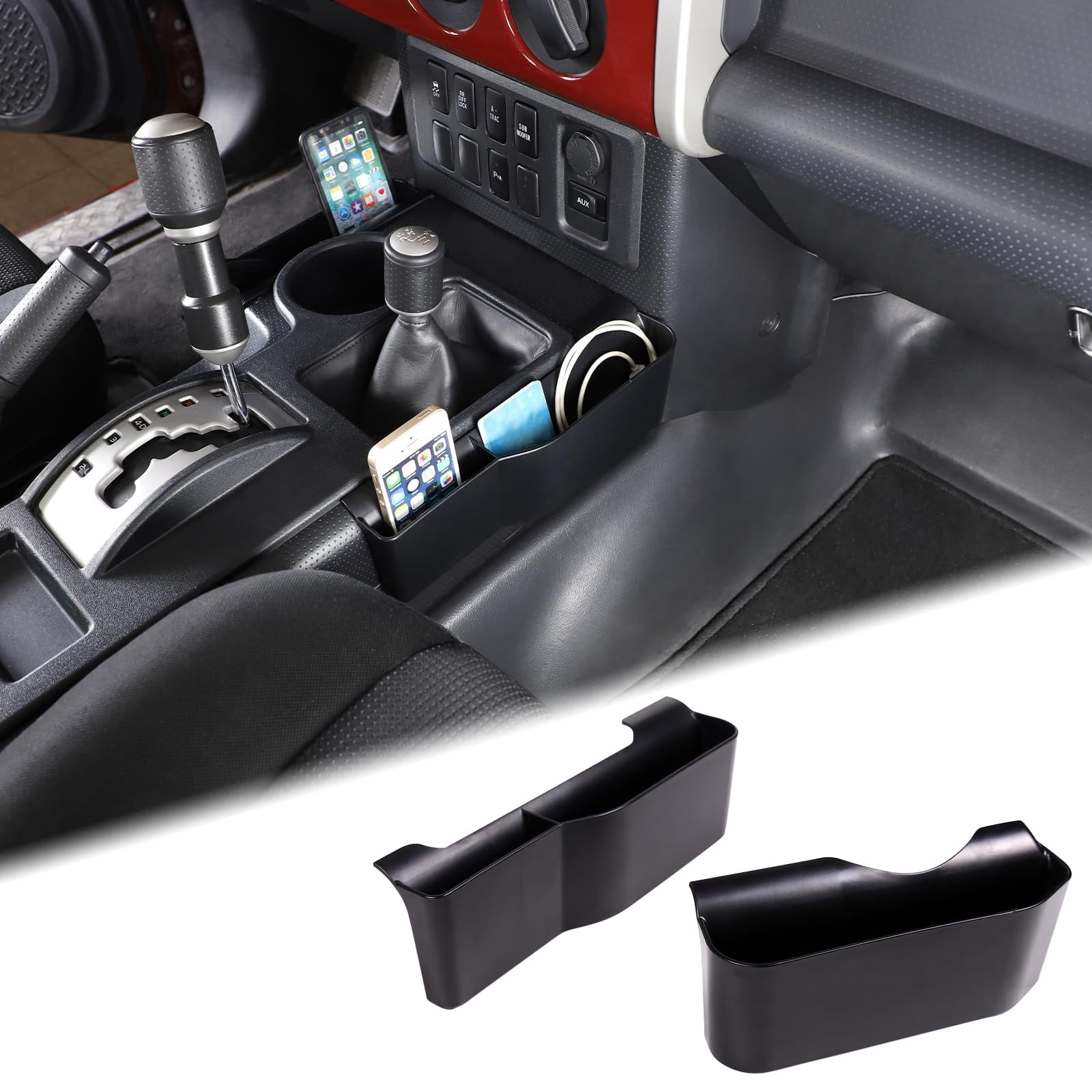 Aunginsy Car Center Console Gear Storage Box Fit Toyot@a FJ Cruiser ...