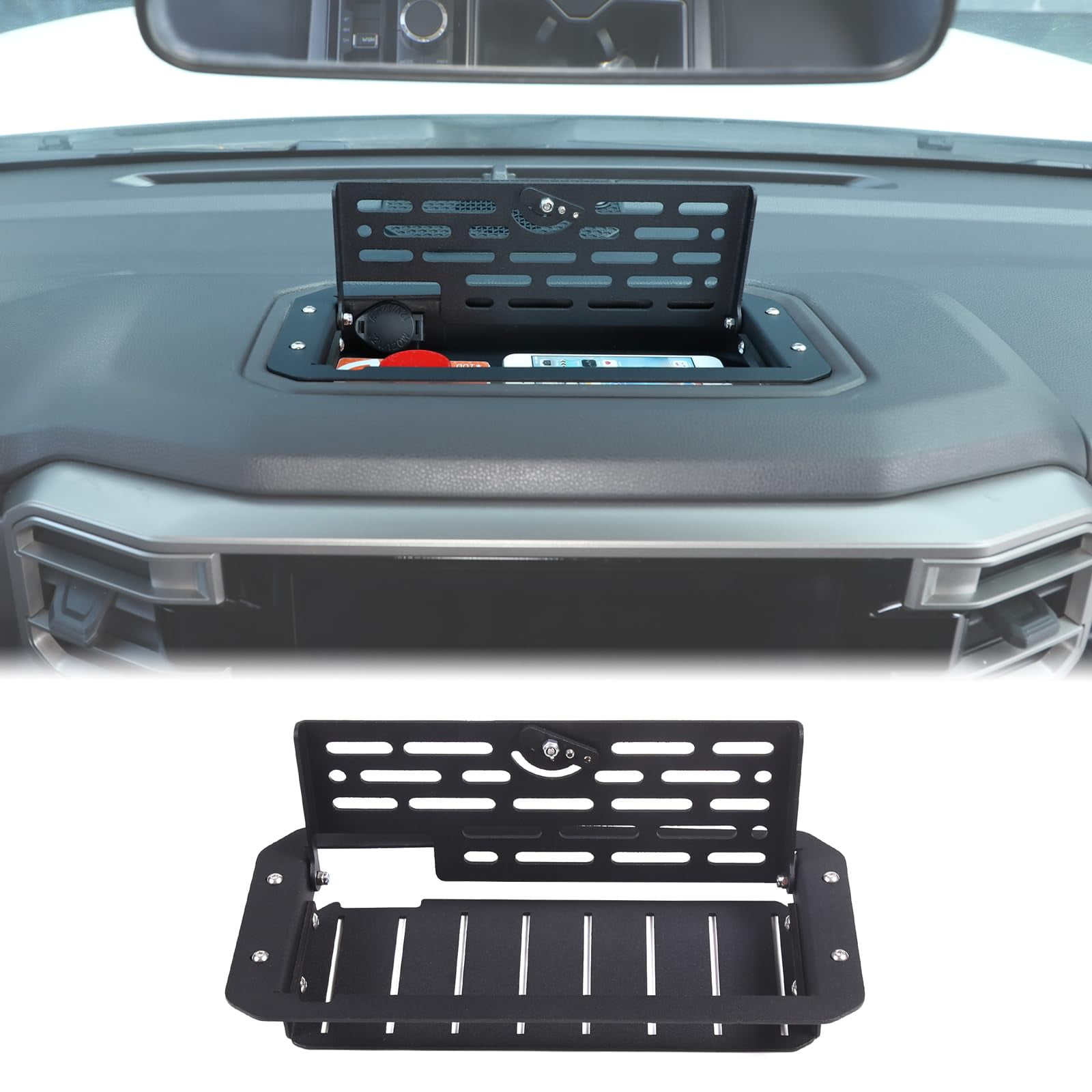 Aunginsy Center Console Dash Storage Tray Compatible with Tundra ...