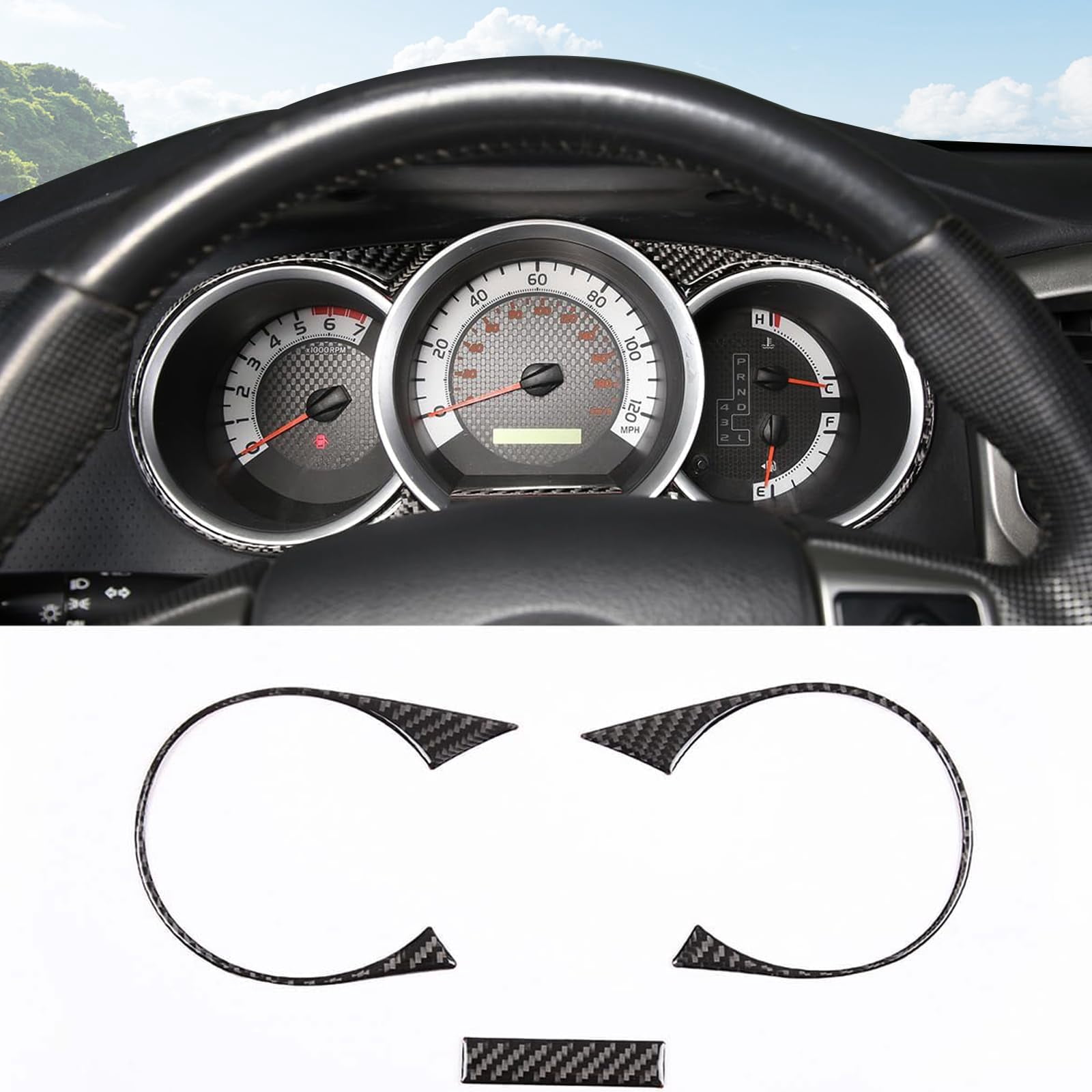 Aunginsy Center Console Dashboard Ring Trim Compatible with Tacoma 2006 ...