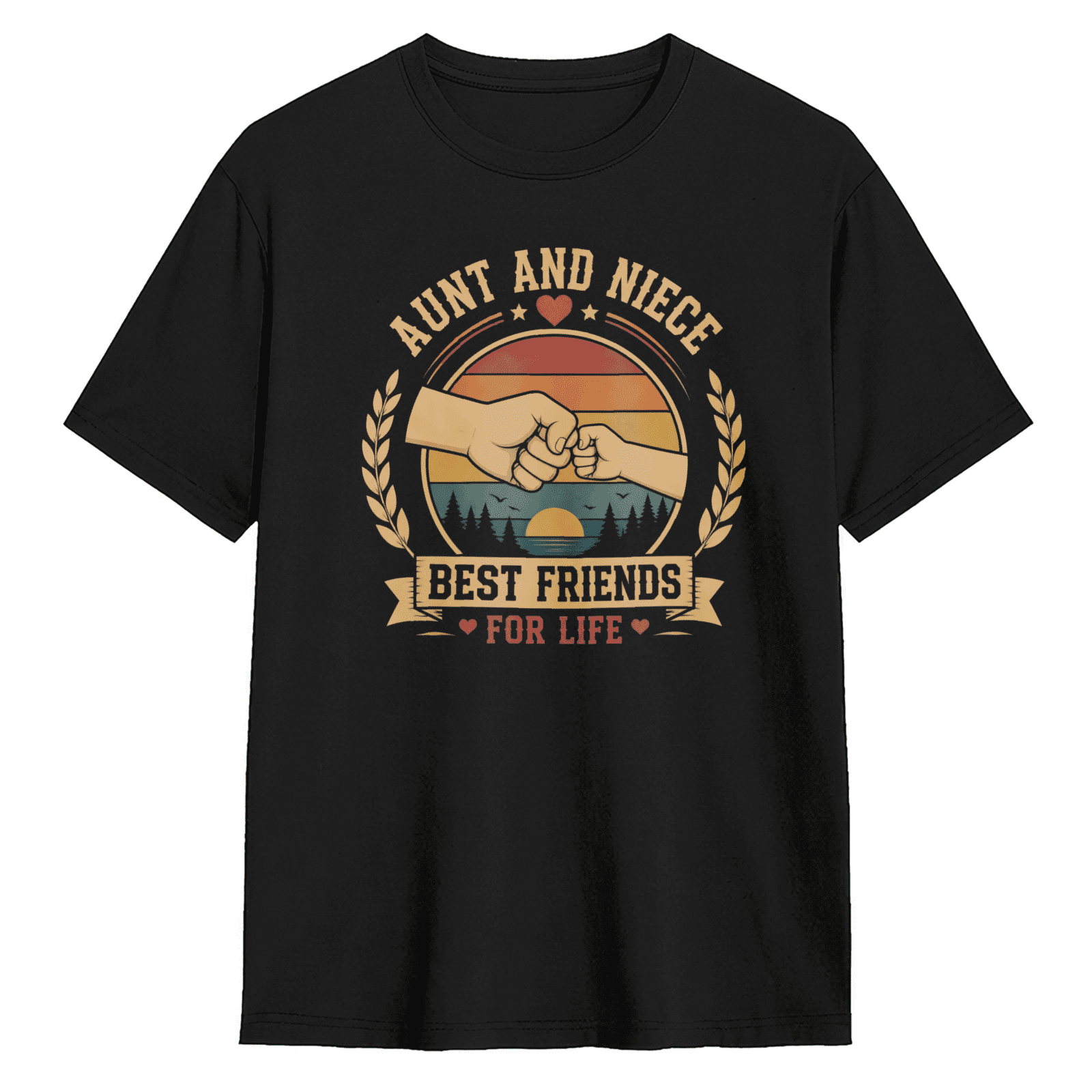 Aunt And Niece Best Friends For Life Vintage Graphic Tee for Women ...