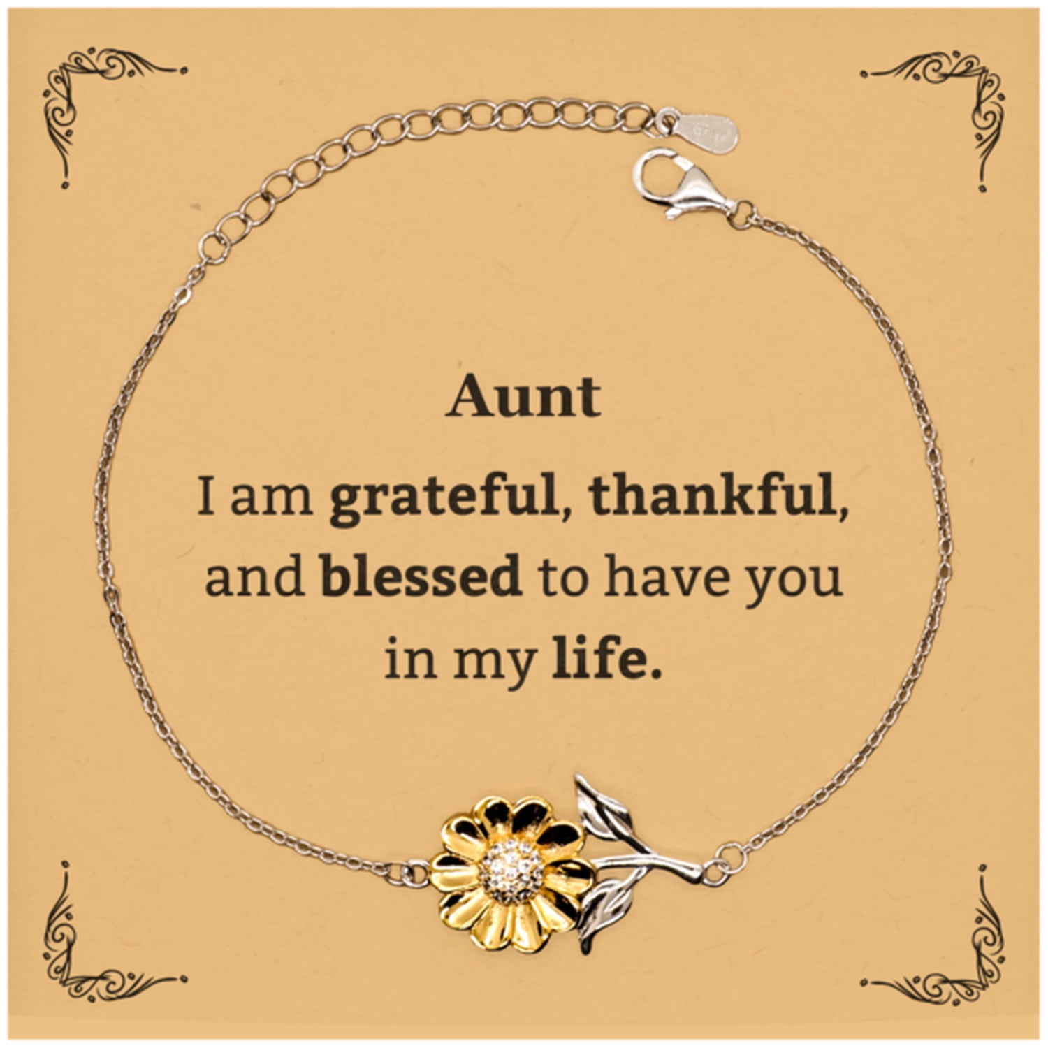 Aunt Appreciation Gifts, I am grateful, thankful, and blessed, Thank ...