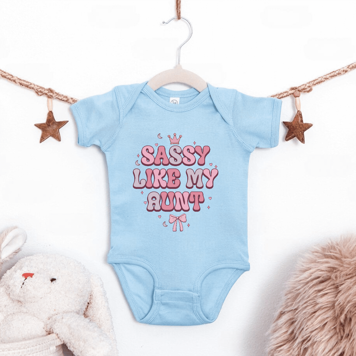 Aunt Baby Bodysuit, Sassy Like My Aunt Infant Outfit, Newborn Gift ...