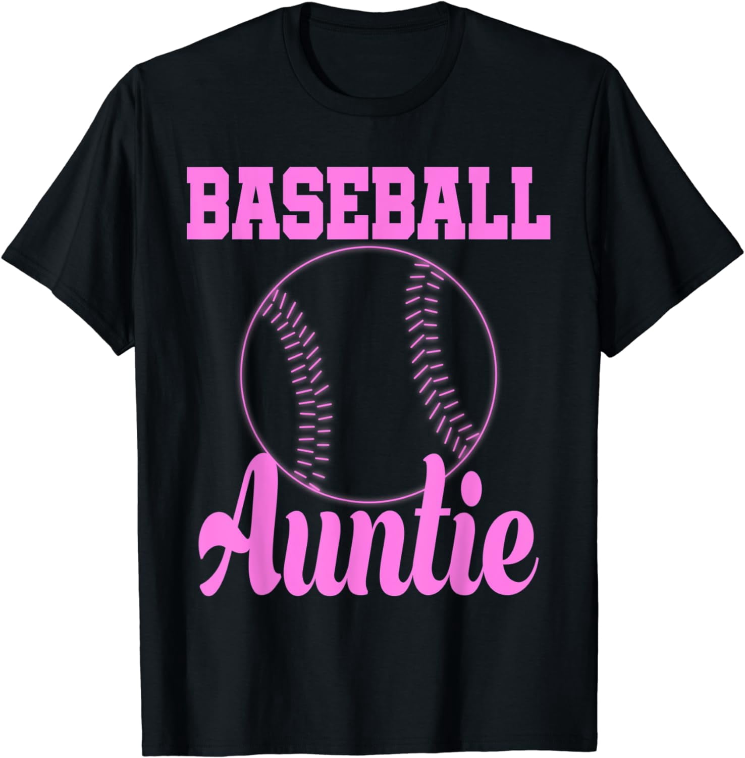 Aunt Baseball Auntie Cotton T-Shirt - Walmart.com