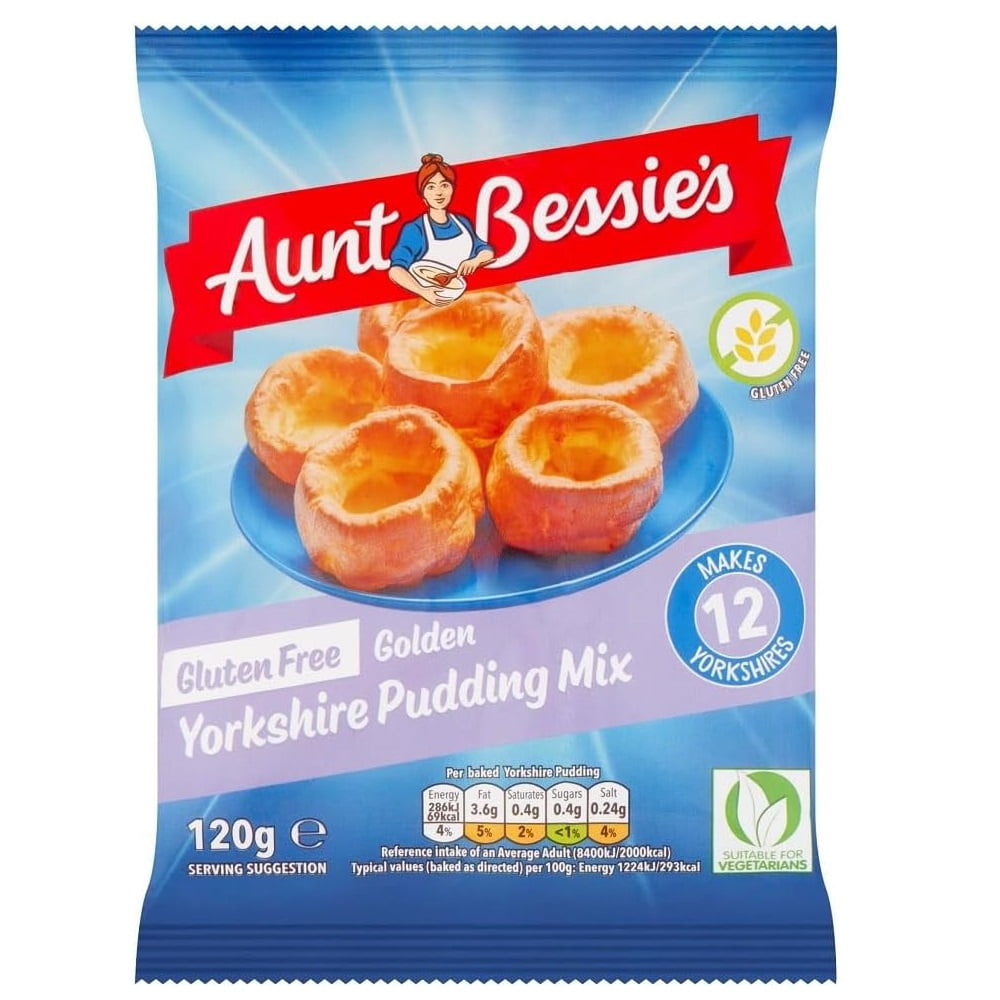 Aunt Bessie Gluten-Free Yorkshire Pudding Mix 120g (Pack of 3 ...