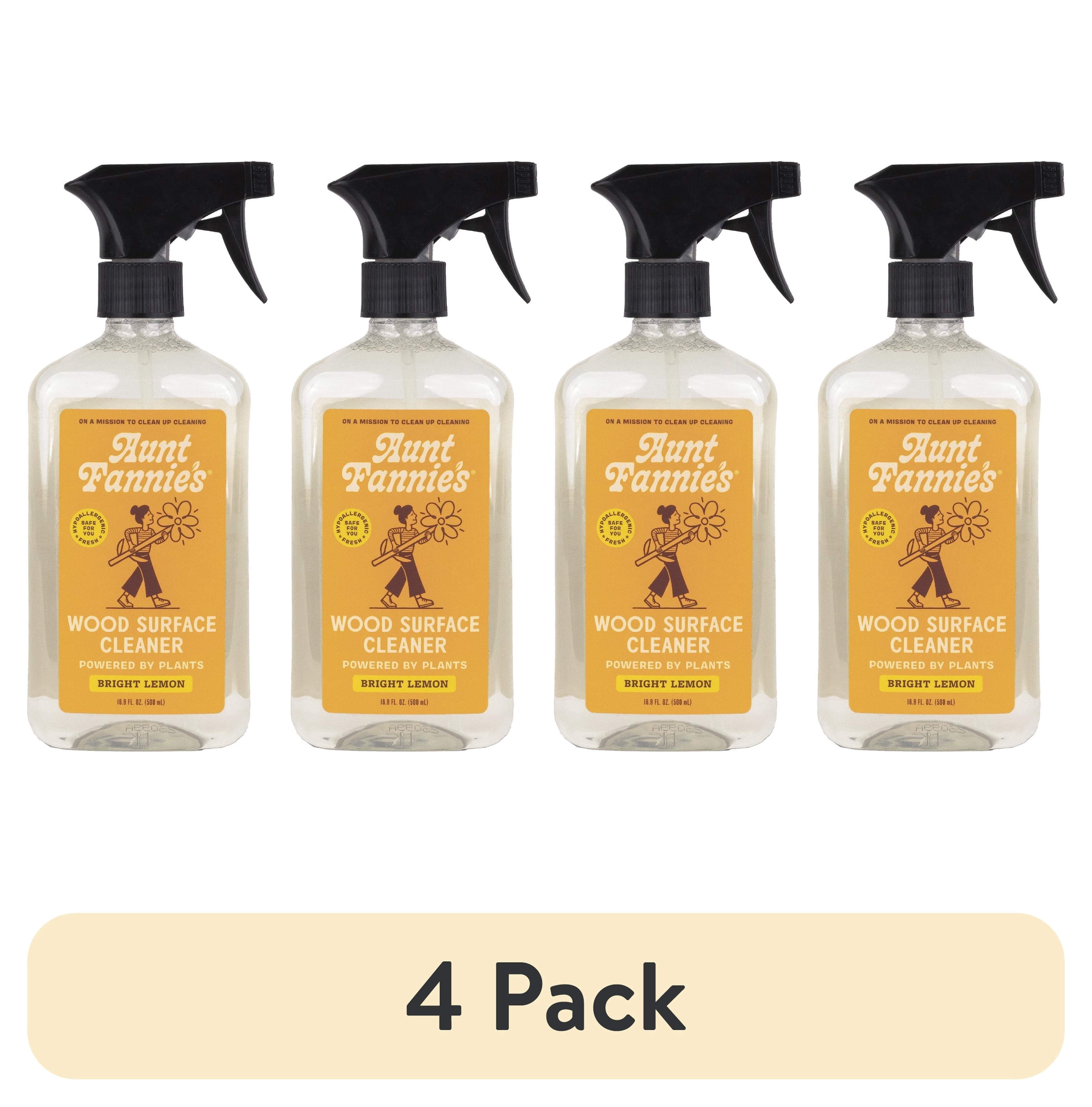 (4 pack) Aunt Fannie's All Purpose Wood Spray Cleaner, No-Wax Formula ...