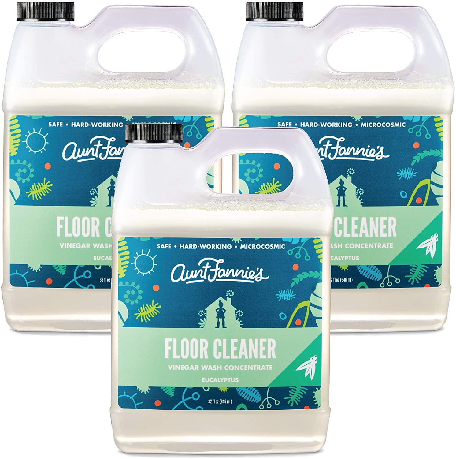 Aunt Fannie's Floor Cleaner Vinegar Wash - Multi-Surface Cleaner, 32 oz ...