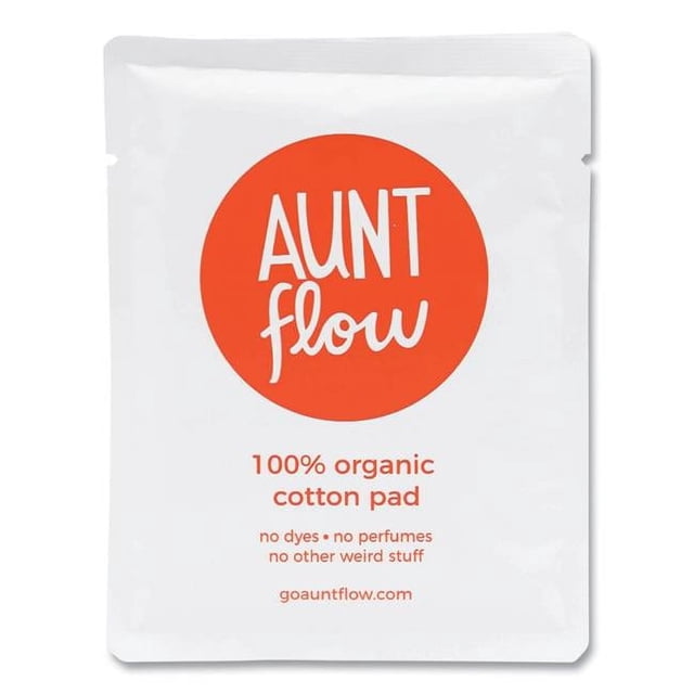 Aunt Flow Natural Organic Day Pads with Wings, Bulk 500/Case ATF00125 ...