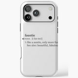 Aunt Funny Definition Quote Gift Protective Cover for iPhone 11–17 Pro ...