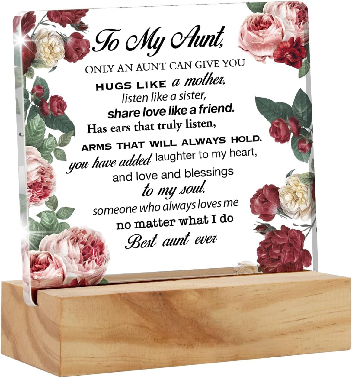 Aunt Gift Aunt Gifts From Niece and Nephew, Best Aunt Ever Desk Decor ...