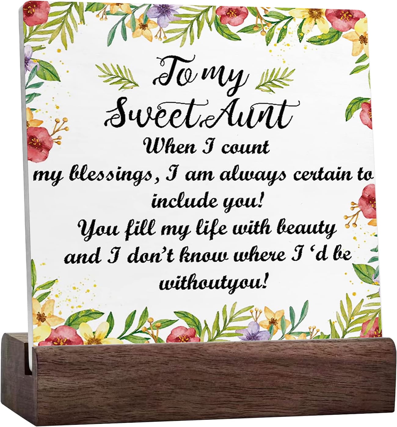 Aunt Gift From Niece,Mother'S Day Gifts Birthday Gift For Aunt,I Am ...