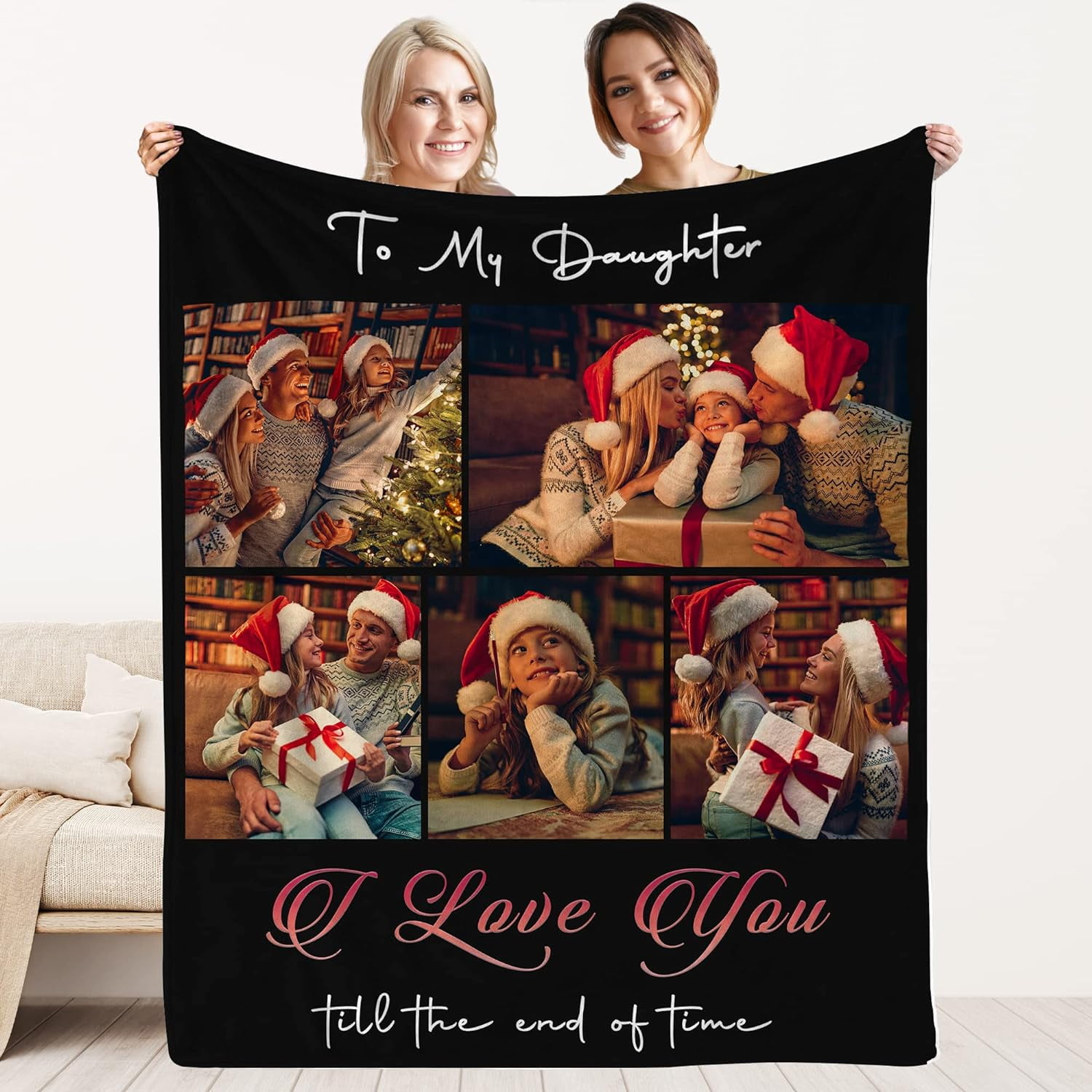 Aunt Gifts from Niece, Nephew - Personalized Picture Blankets for Aunts ...