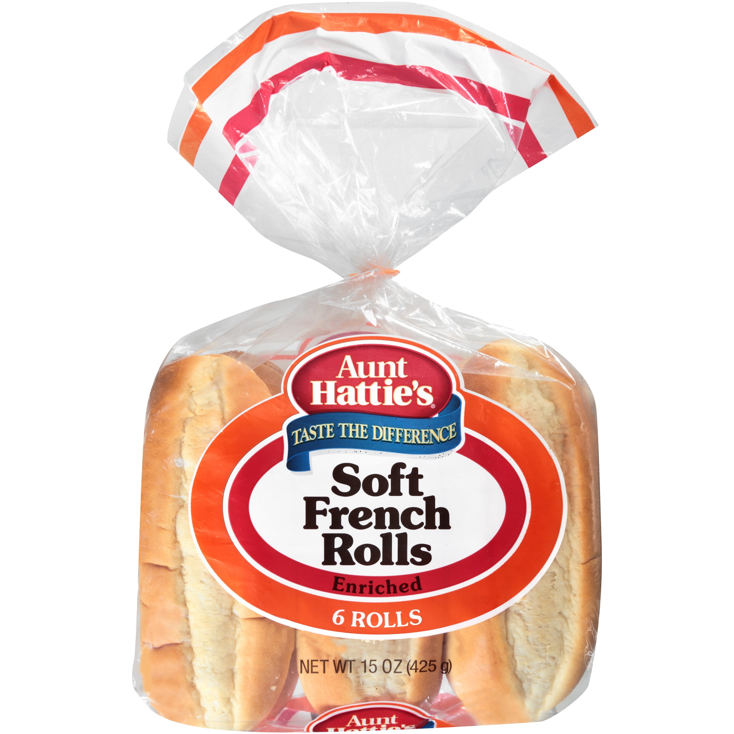 Aunt Hattie's Enriched Soft French Rolls, 6 count - Walmart.com