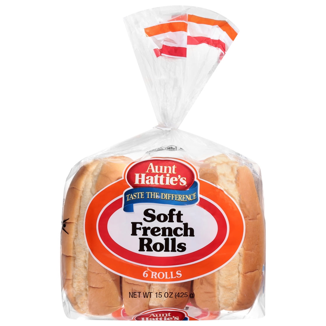 Aunt Hattie's Soft French Rolls 6 Rolls - Walmart.com