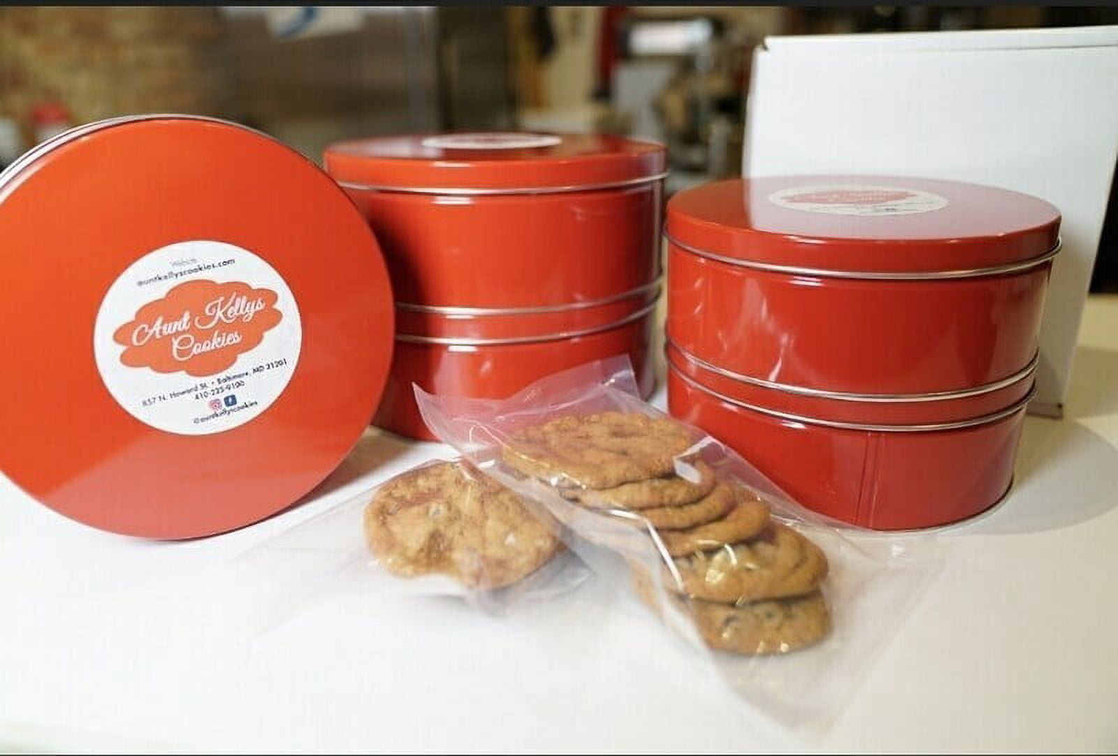 Aunt Kelly's Baked Butter Cookies Assortment, 2 Dozen Tin - Walmart.com