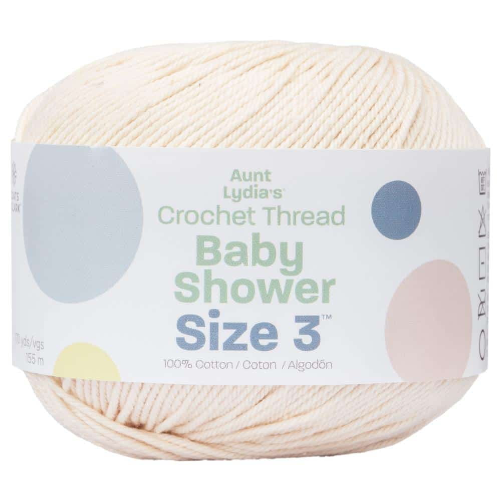 Aunt Lydia's Baby Shower Crochet Thread - Natural - Walmart.com