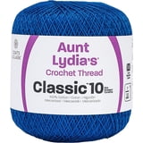 Coats & Clark, Aunt Lydia's Crochet Thread, Size 10 Dark Royal ...