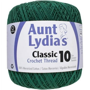 Spinrite Aunt Lydia's Classic Crochet Thread Size 10 - Bright Coral, 1 ...