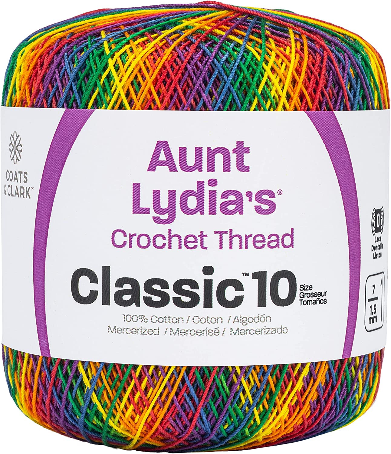 Aunt Lydia's Classic Crochet Thread Size 10-Mexicana - Walmart.com