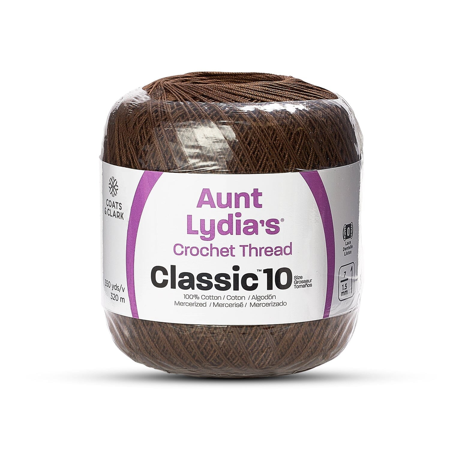 Aunt Lydia's Classic Size 10 Mercerized Cotton Crochet Thread For ...