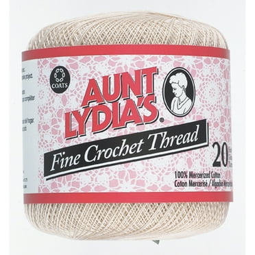Aunt Lydia's Classic Crochet Thread Size 10-Blacklight - Walmart.com