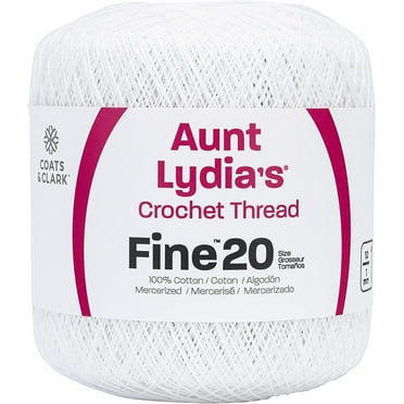 Aunt Lydia's Classic Crochet Thread Size 10-Blacklight - Walmart.com