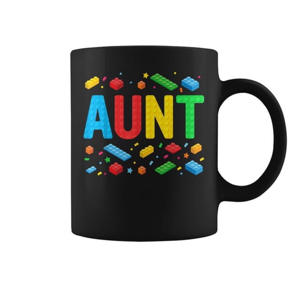 Aunt Master Builder Building Bricks Blocks Family Matching Coffee Mugs ...