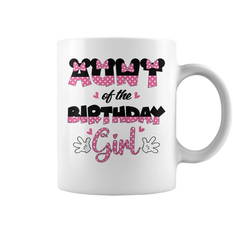 Aunt Of The Birthday Girl Mouse Family Matching Coffee Mugs - Walmart.com
