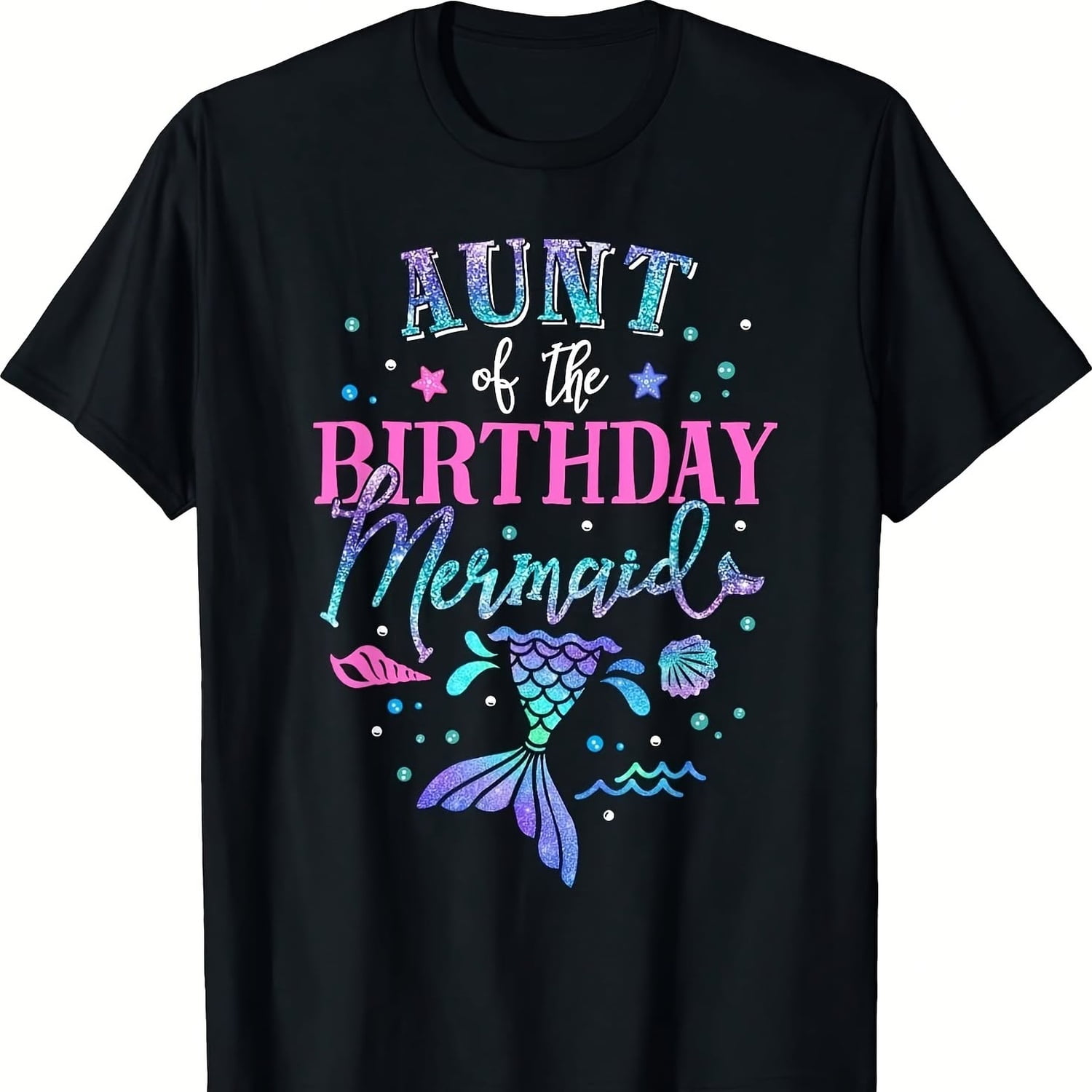 Aunt Of The Birthday Mermaid Party Matching Family Party T-S1HirtMade ...