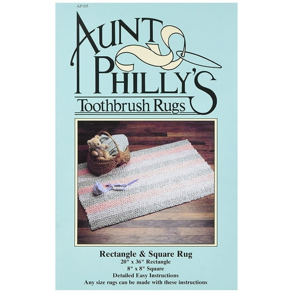 Aunt Philly's: Rectangle & Square Toothbrush Rug - Walmart.com