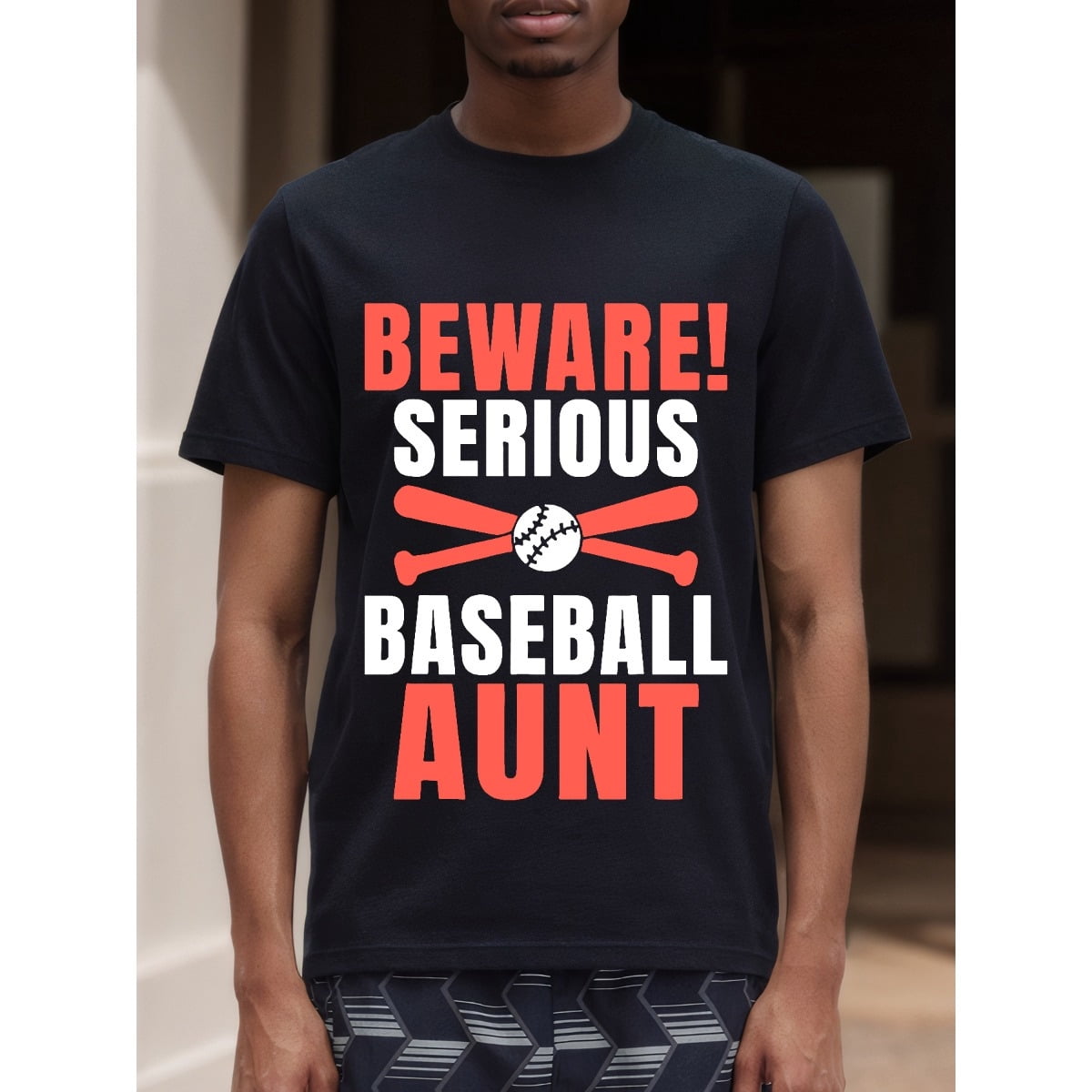 Aunt'S Baseball Spirit: The T - shirt Featuring "Beware! Serious ...