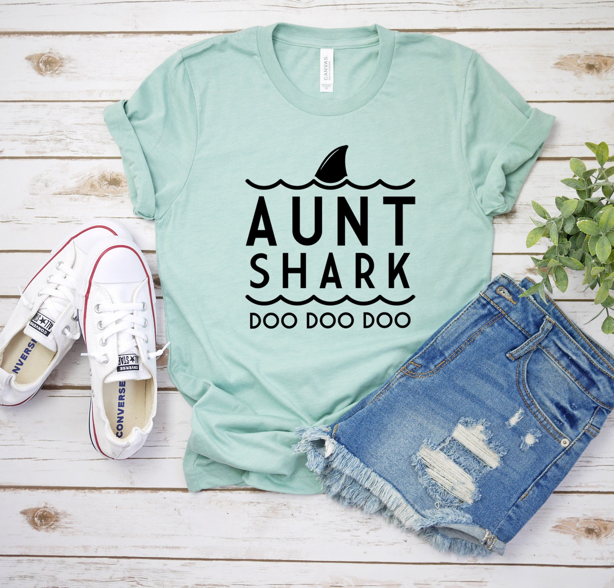 Aunt Shark Shirt Custom Shark Aunt Shark tee Aunt Doo Doo Doo Shirt ...