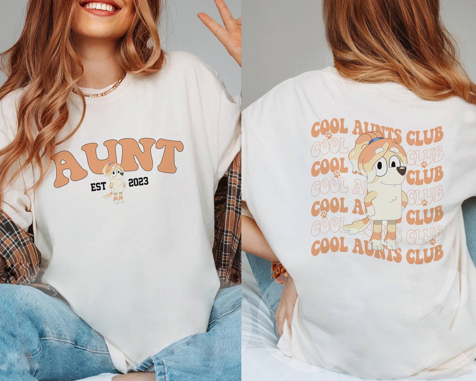Aunt Trixie Cool Club Shirt | Bluey Auntie Shirt, Bluey Trixie ...