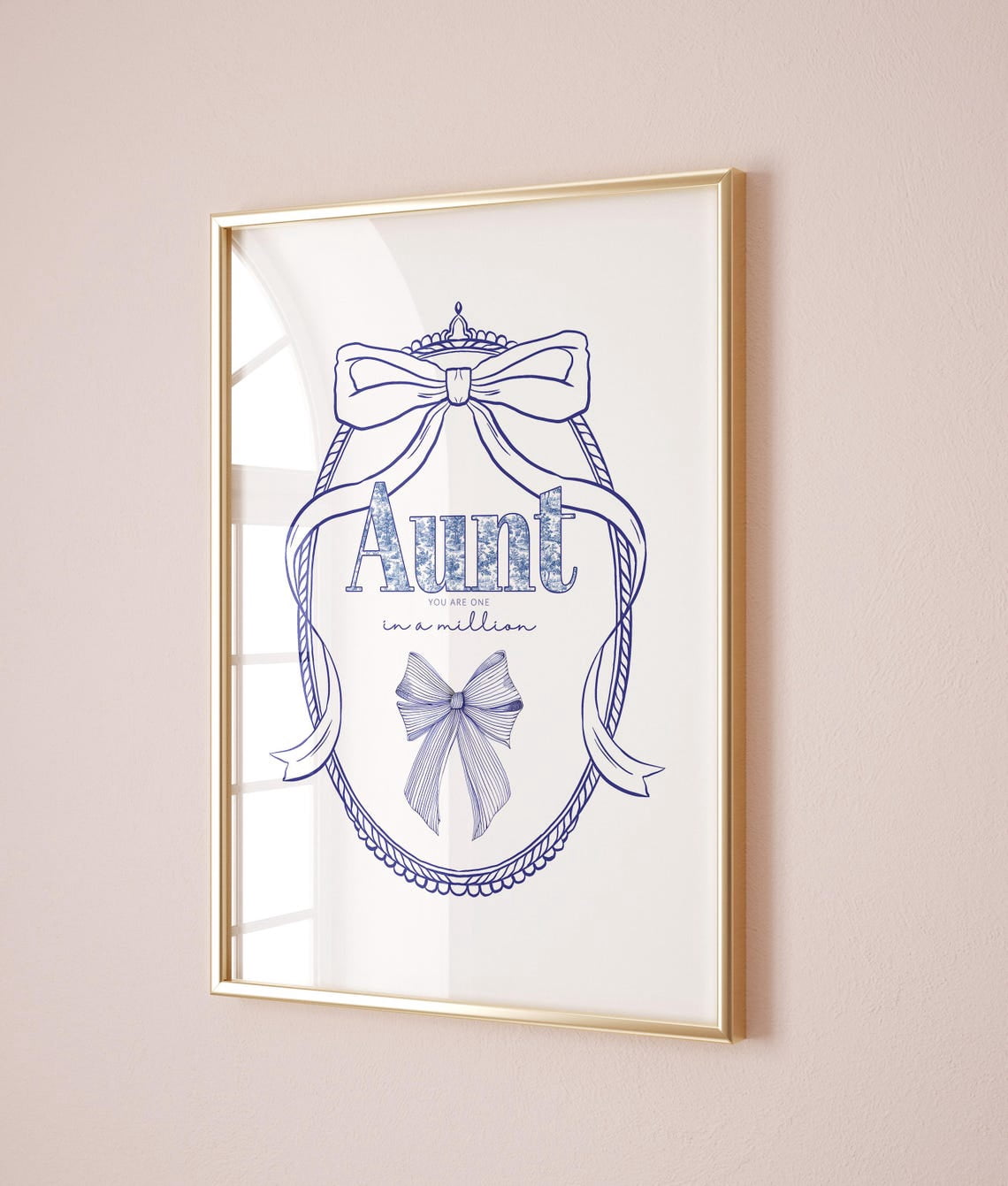 Aunt Winter From Niece Best Aunt Ever Birthday Card Bow Poster Special ...