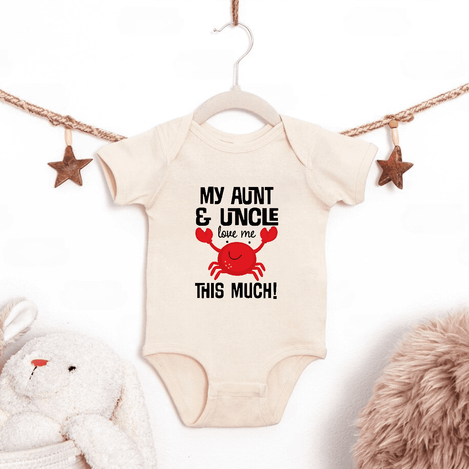 Aunt and Uncle Baby Bodysuit, Loves Me Infant Outfit, Newborn Gift ...