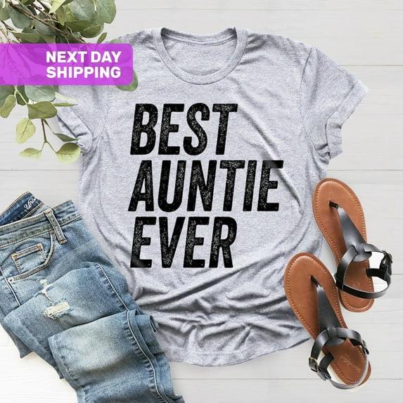 Auntie Best Auntie Ever Womens T Shirt, I love My Auntie, Auntie Shirt ...