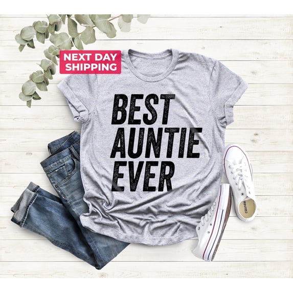 Auntie Best T Shirt, Auntie Shirt, Aunt, Promoted to Auntie Shirt, Aunt ...