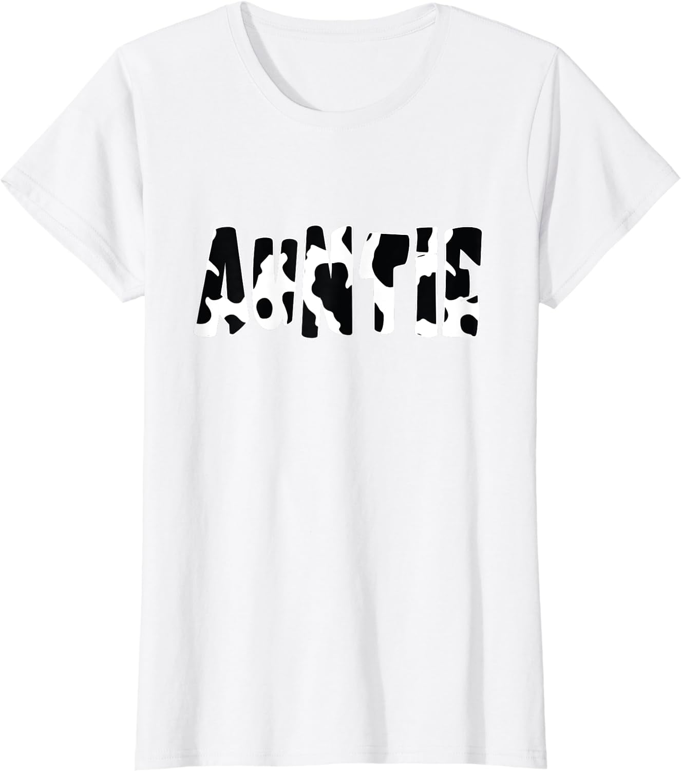 Auntie Cow Print Cow Pattern T-Shirt - Walmart.com